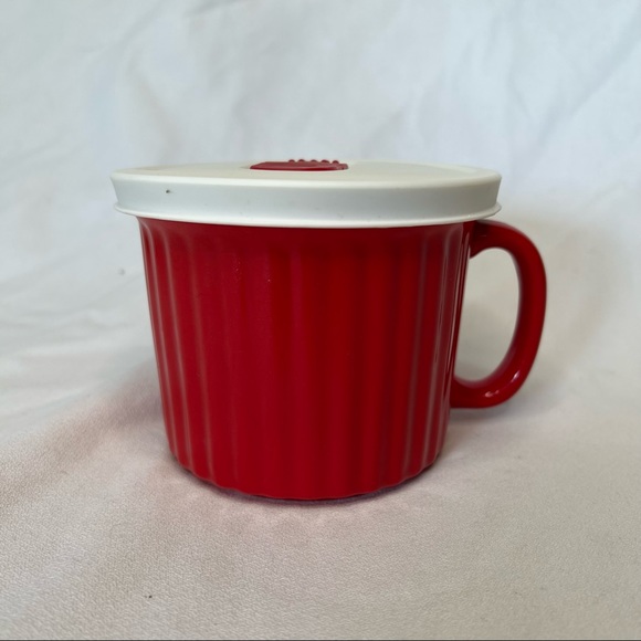 Corningware | Dining | Corning Ware Colours Apple Red 2 Oz Stoneware ...